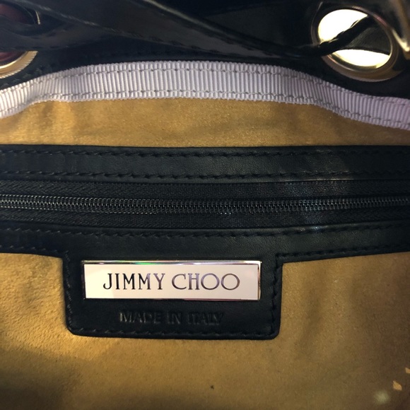 Jimmy Choo | Bags | Jimmy Choo Gorgeous Ramona Large Black Patent Bag ...